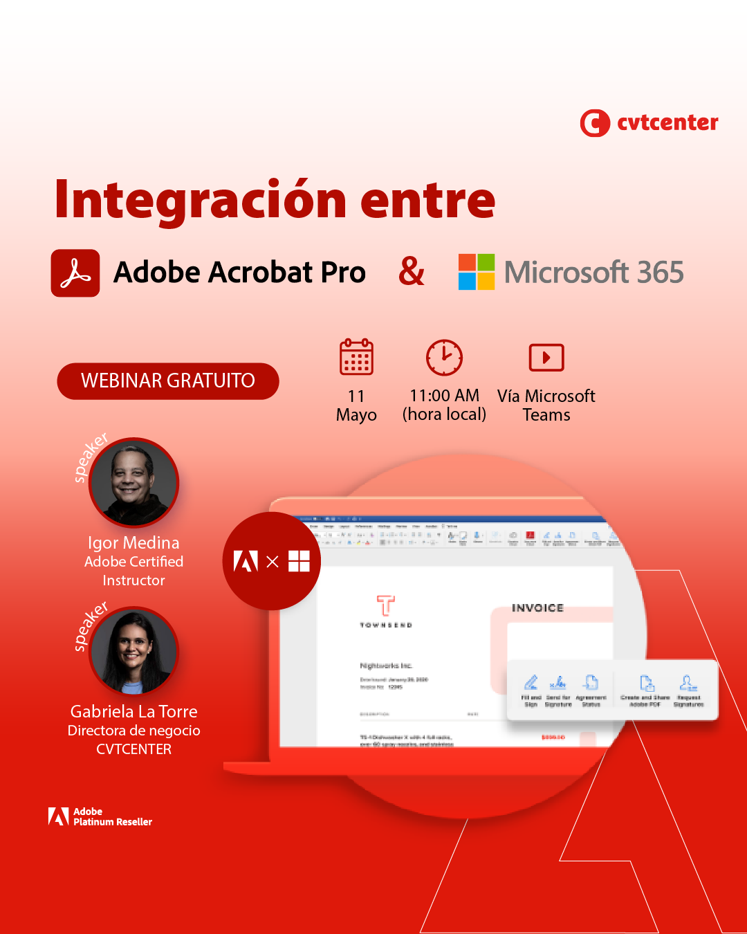 Integración entre Adobe Acrobat Pro y Microsoft 365 | cvtcenter